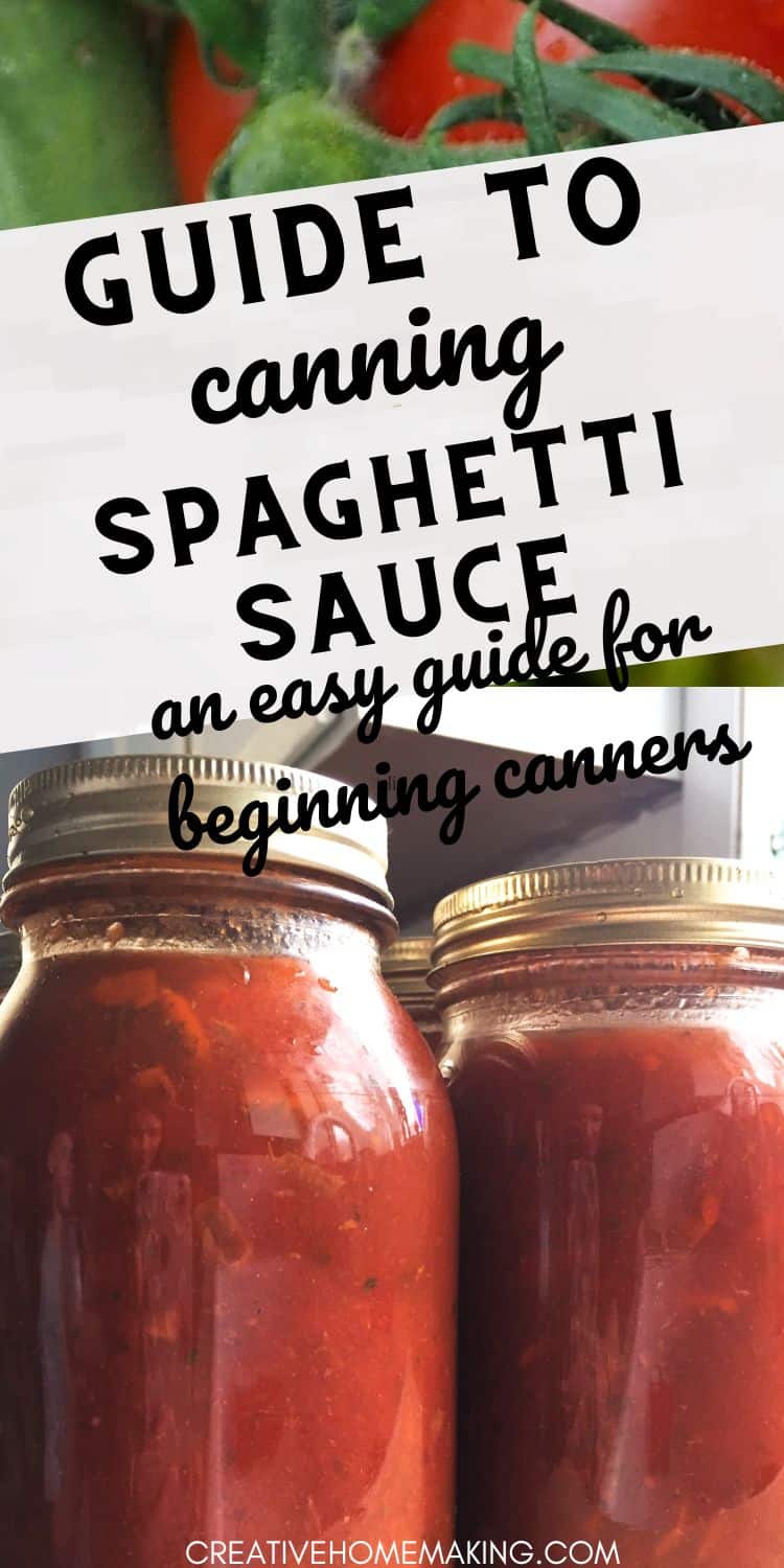 Canning Spaghetti Sauce - Preserve the Flavor of Homemade Goodness ...