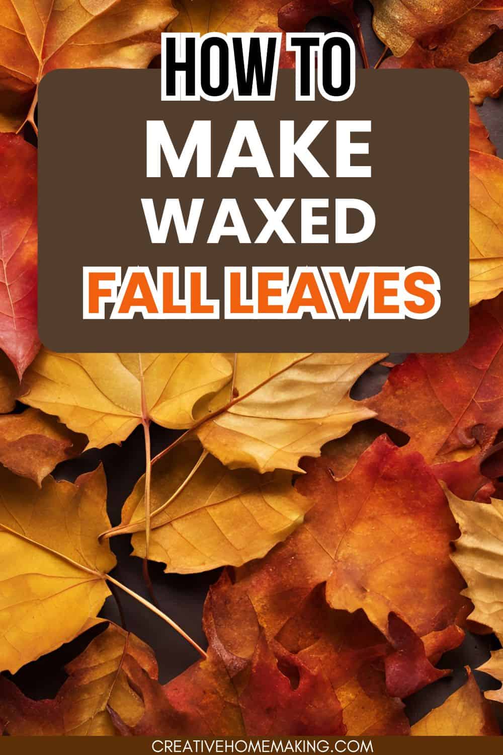 How to Make Waxed Fall Leaves - Creative Homemaking