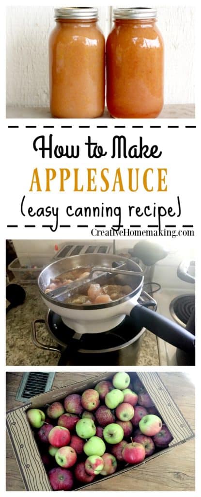 Canning Applesauce Creative Homemaking