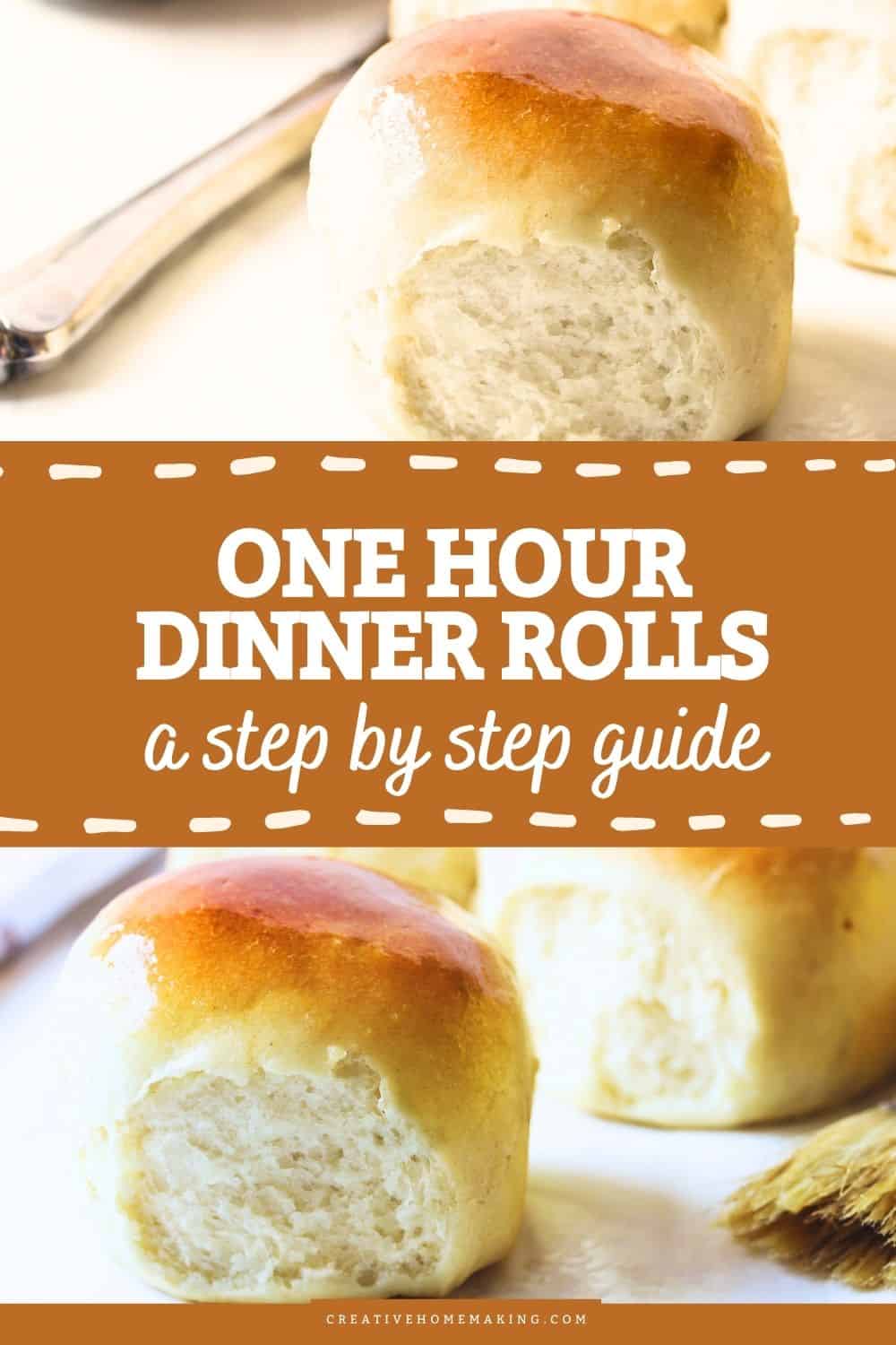 One Hour Dinner Rolls: Quick and Easy Homemade Rolls! - Creative Homemaking