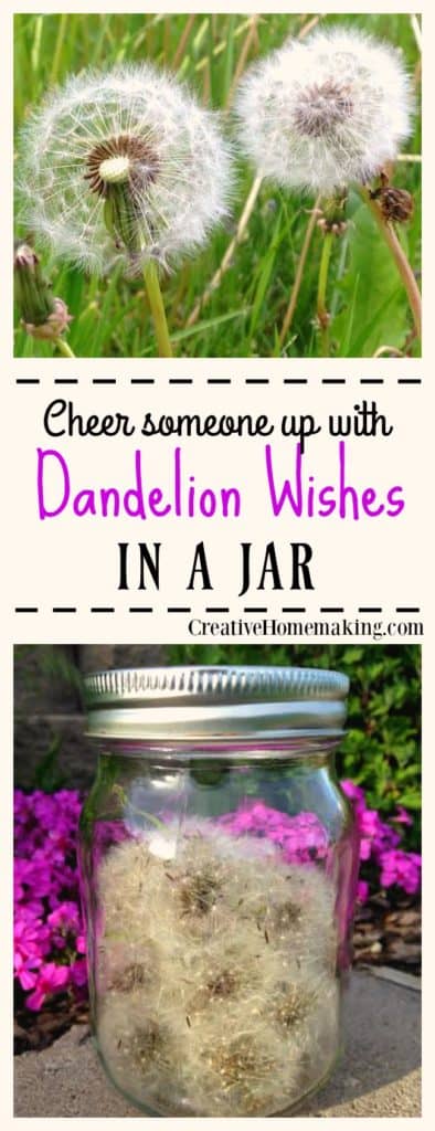 Jar of Dandelion Wishes - Creative Homemaking