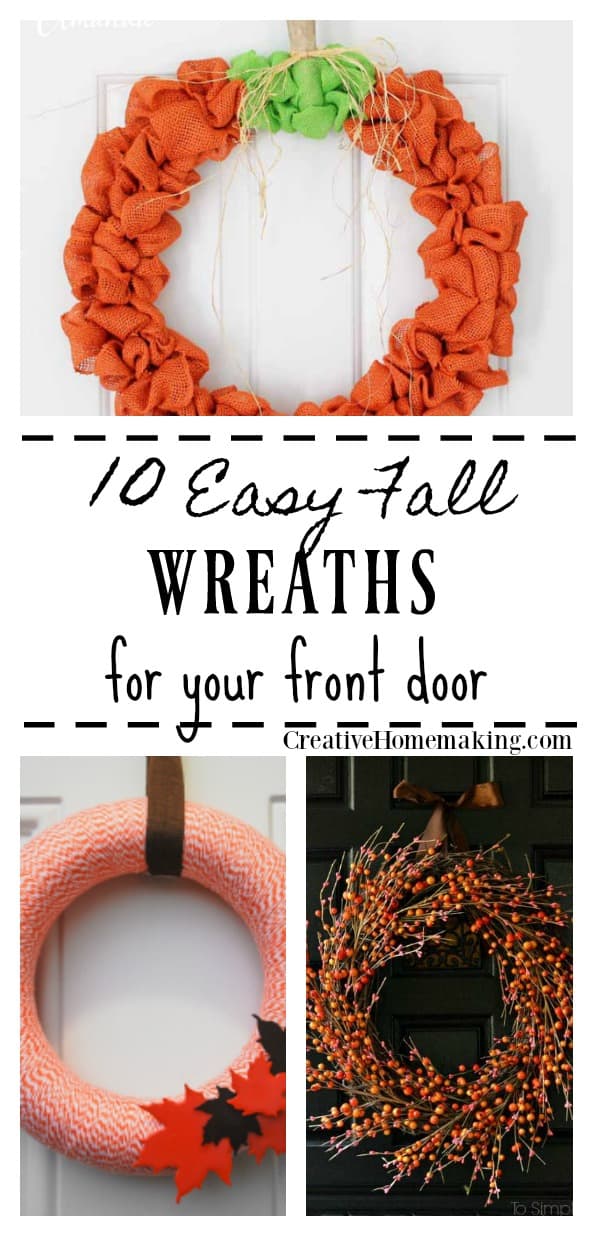 10 DIY Fall Wreaths to Make for Your Front Door - Creative Homemaking