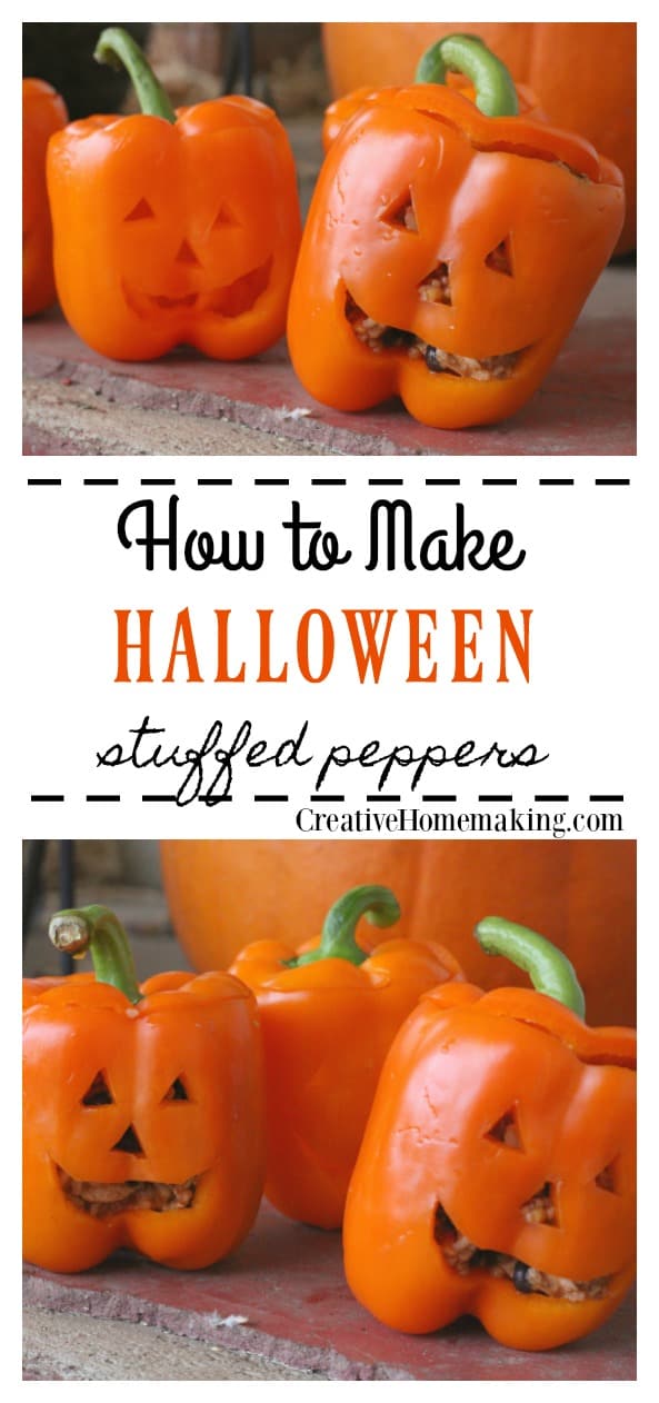 Halloween Stuffed Peppers (3 Ways) - Creative Homemaking