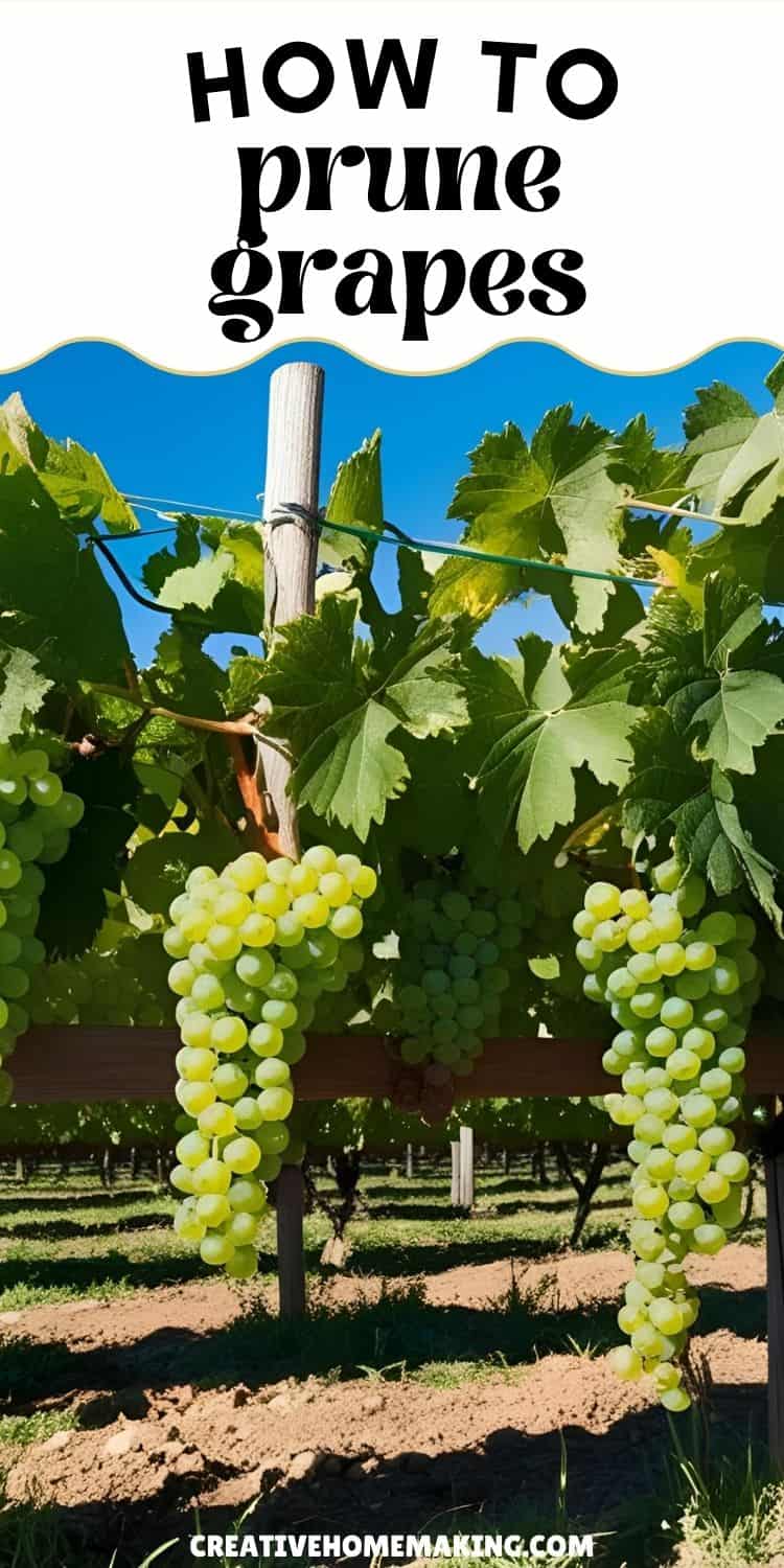 How to Prune Grapes: A Beginner's Guide - Creative Homemaking