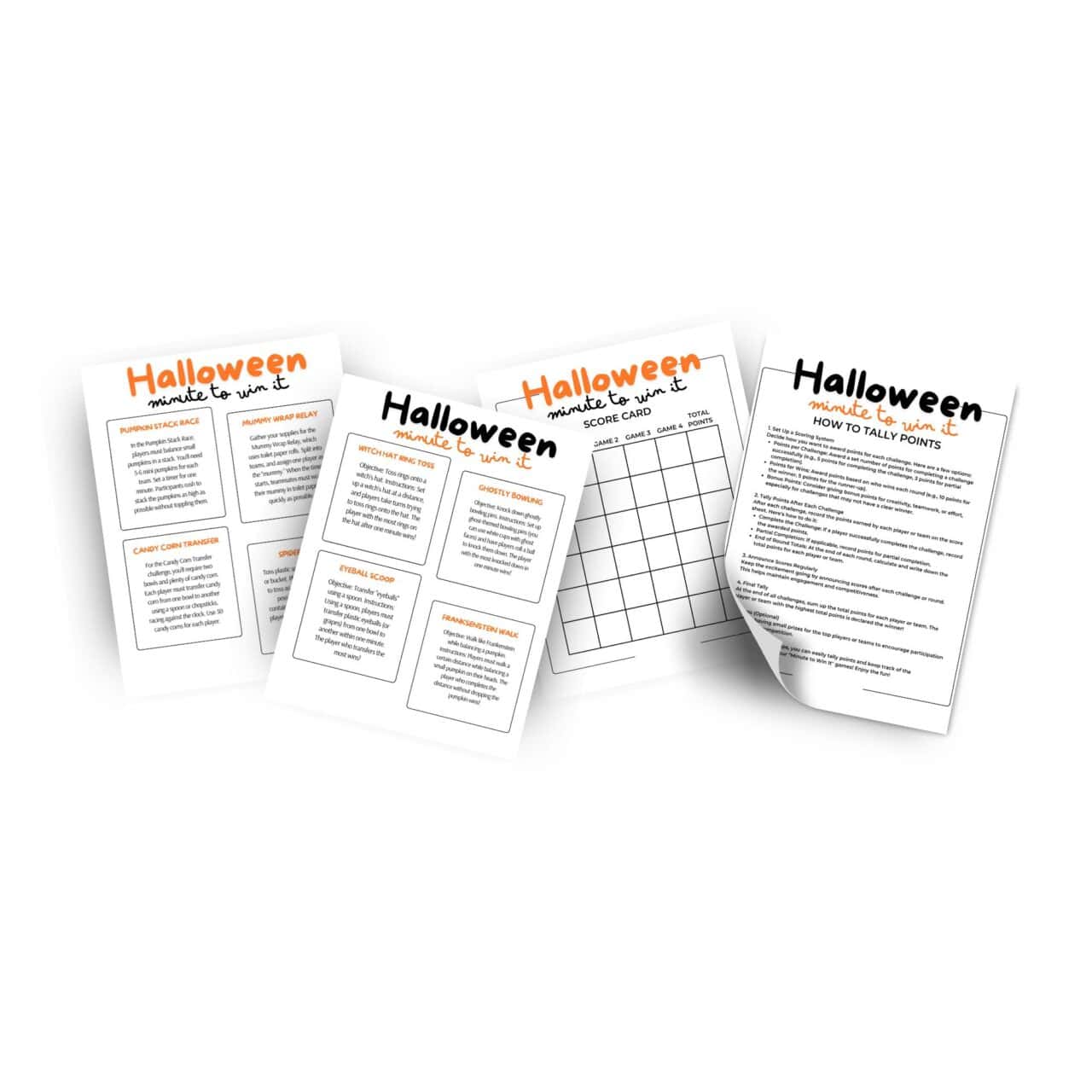 Halloween Minute to Win It Games for Kids for Spooktacular Fun ...