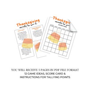 Thanksgiving Minute to Win It Challenges for Kids: Fun Games for Family ...