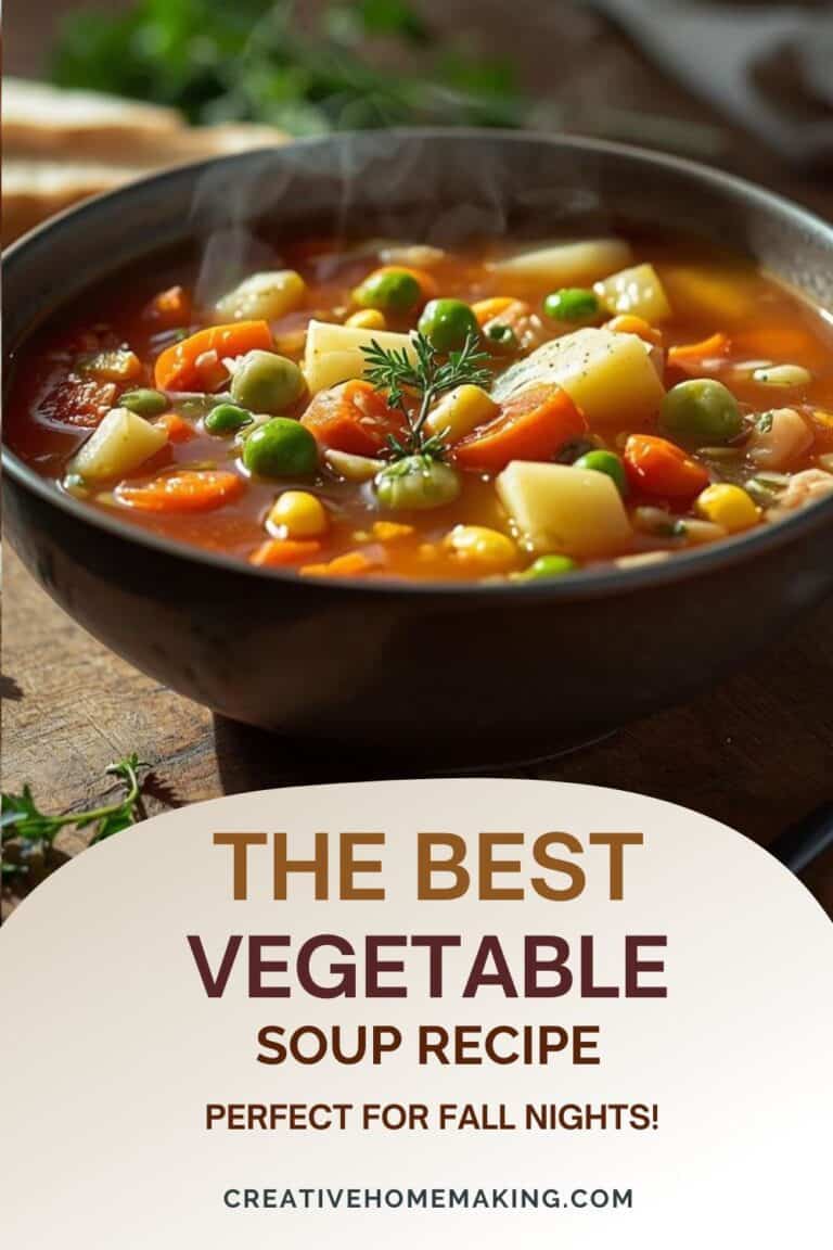 Hearty Homemade Vegetable Soup – Perfect for Fall Nights - Creative ...