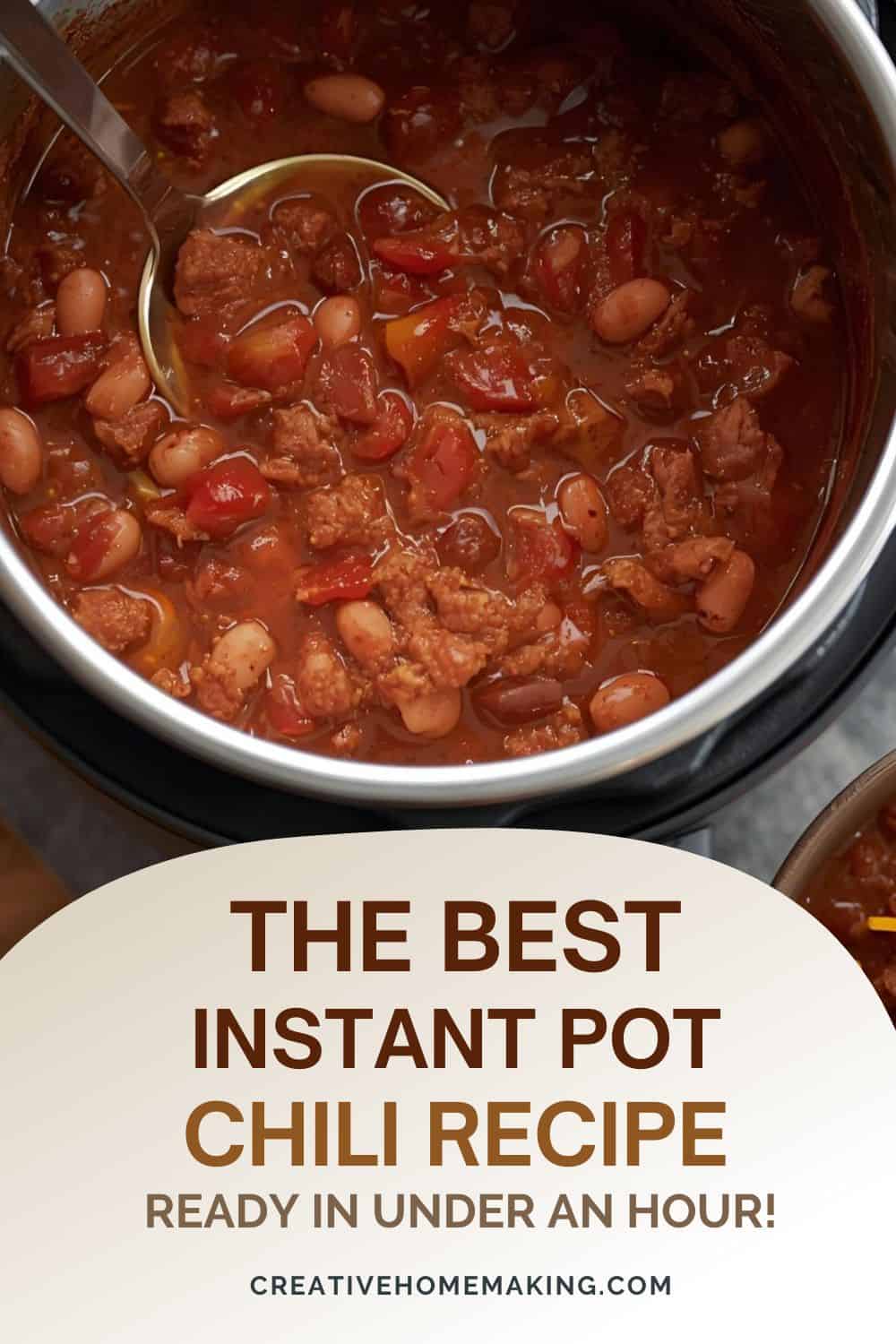 Award-Winning Instant Pot Chili – Bold, Spicy & Delicious! - Creative ...