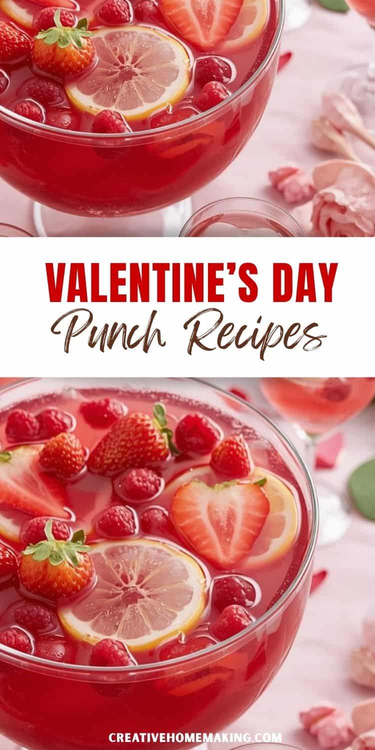 Sparkling Valentine’s Day Punch Recipes for a Crowd - Creative Homemaking