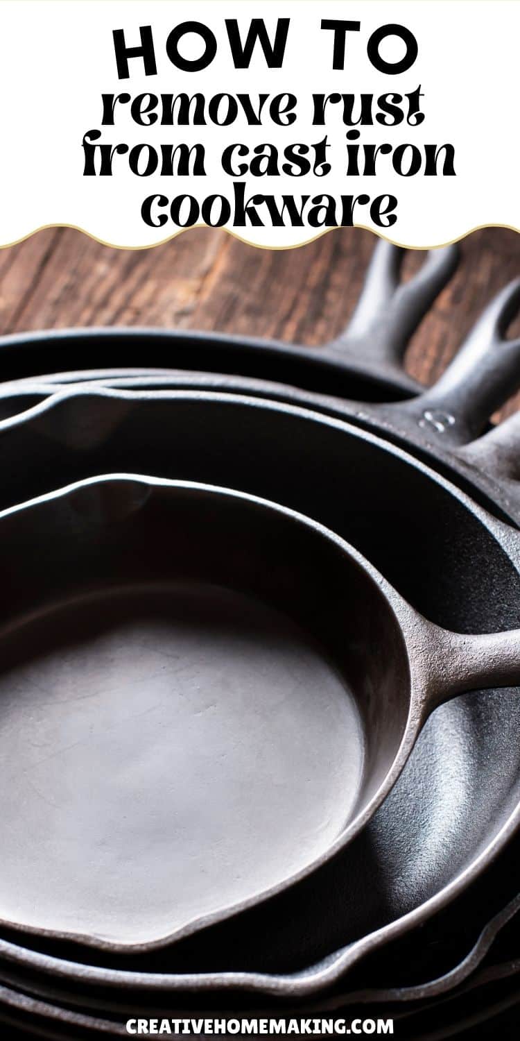 How to Remove Rust from Cast Iron Cookware Quickly and Easily ...