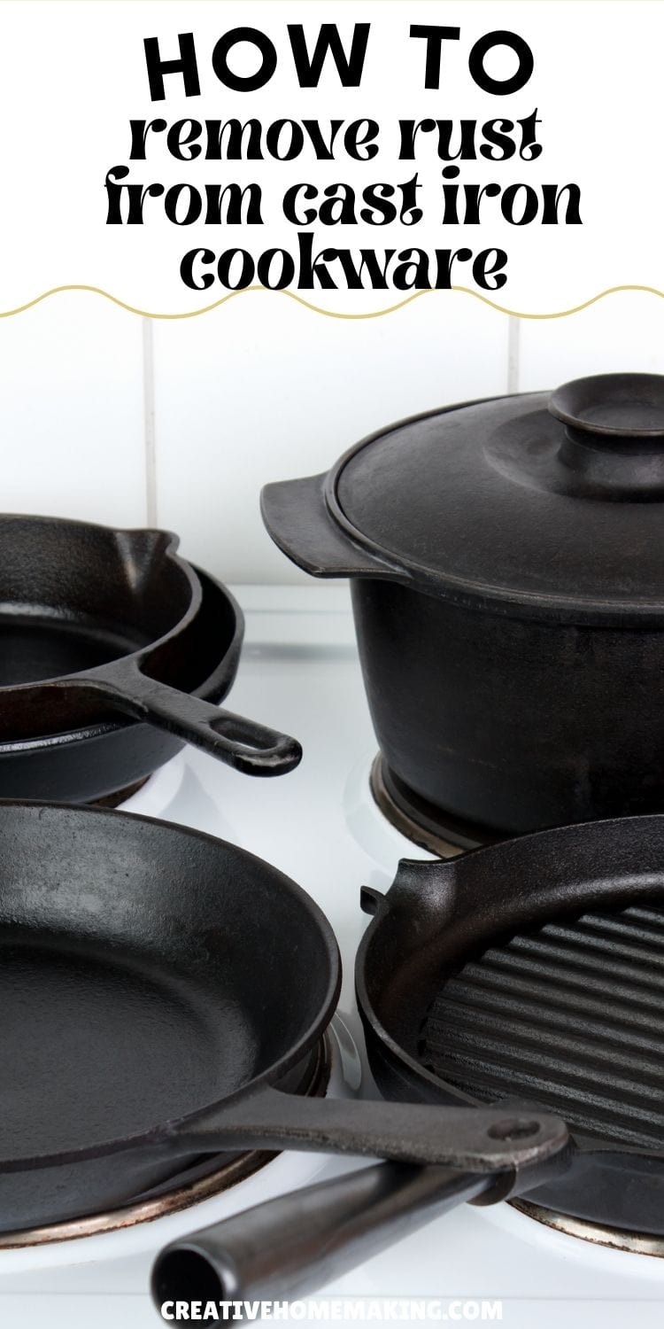 How to Remove Rust from Cast Iron Cookware Quickly and Easily ...