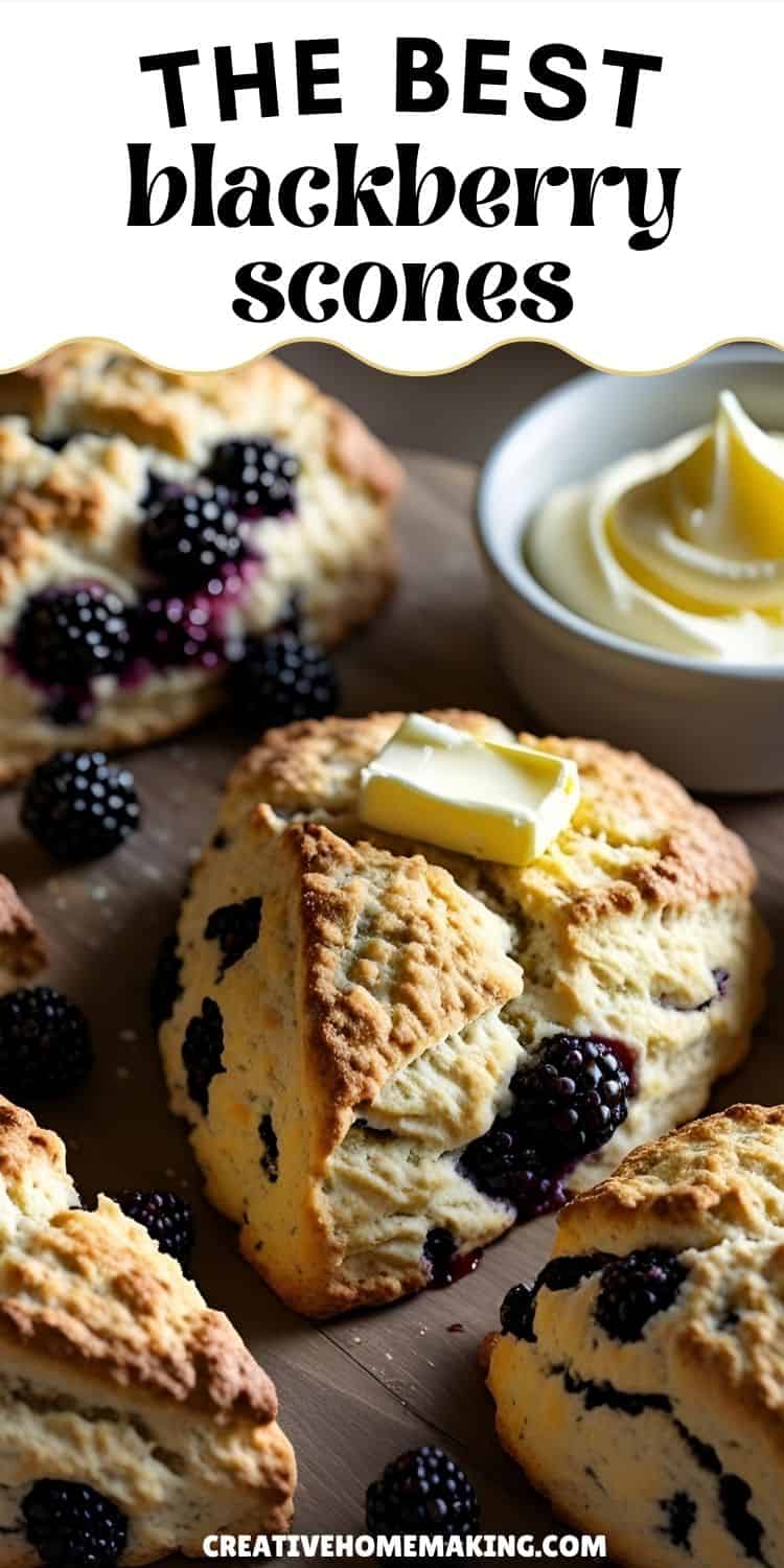 Blackberry Scones Easy Recipe for a Summer Breakfast Treat - Creative Homemaking