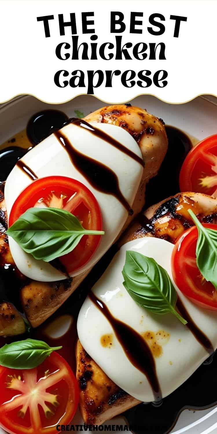 Easy Chicken Caprese Recipe with Fresh Mozzarella & Basil - Creative ...