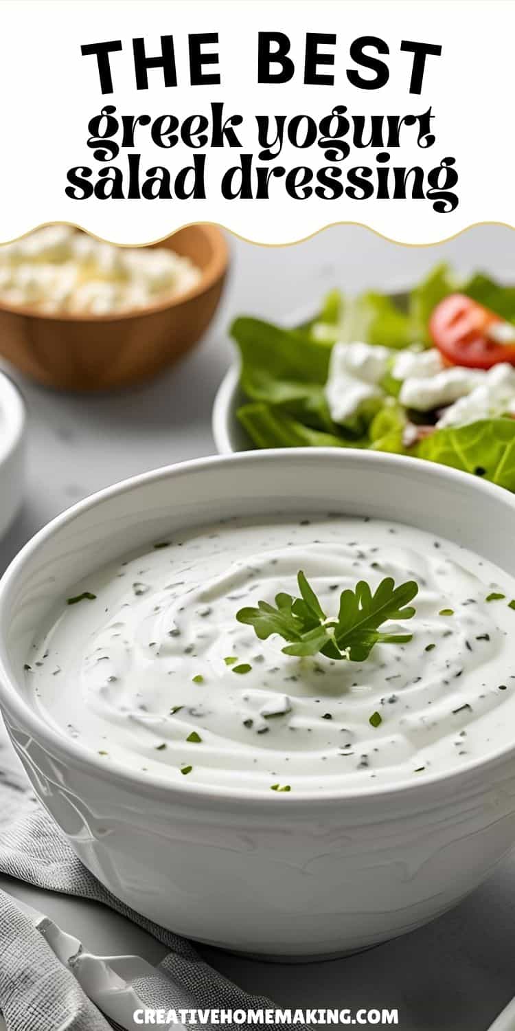 Greek Yogurt Ranch Salad Dressing A Healthy Twist on a Classic Favorite ...