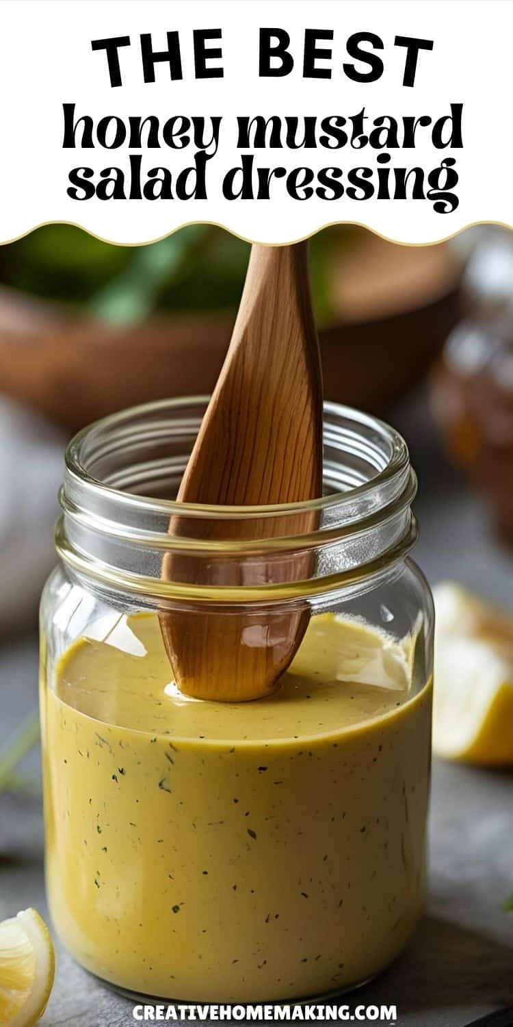 Sweet & Tangy Honey Mustard Dressing - Creative Homemaking