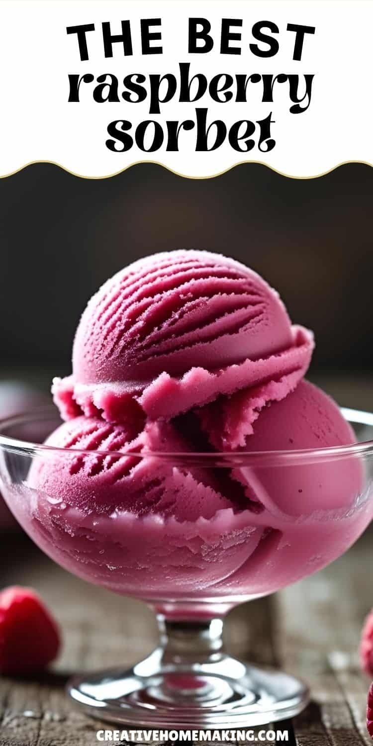 Raspberry Sorbet Recipe Easy and Refreshing Summer Treat - Creative ...