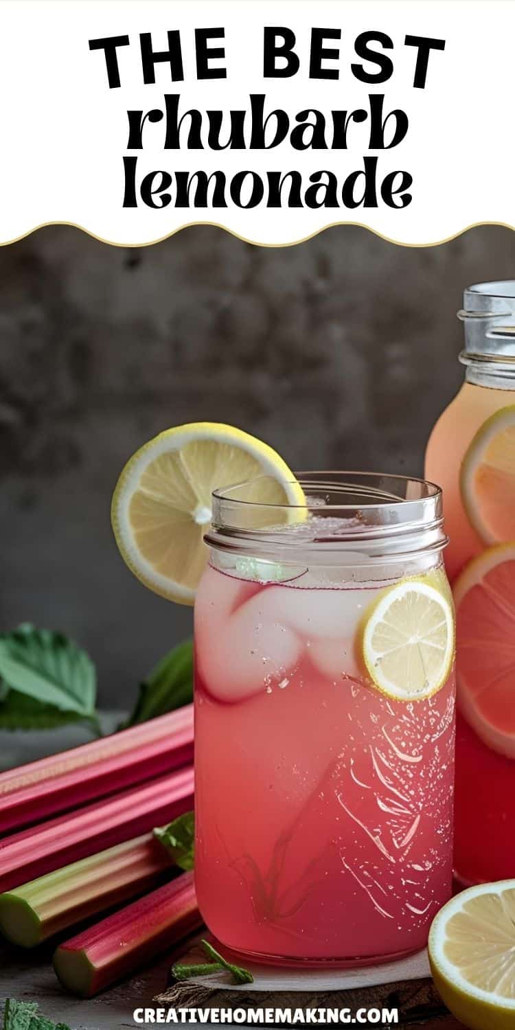 Rhubarb Lemonade Refreshers Perfect for Summer Sipping - Creative ...
