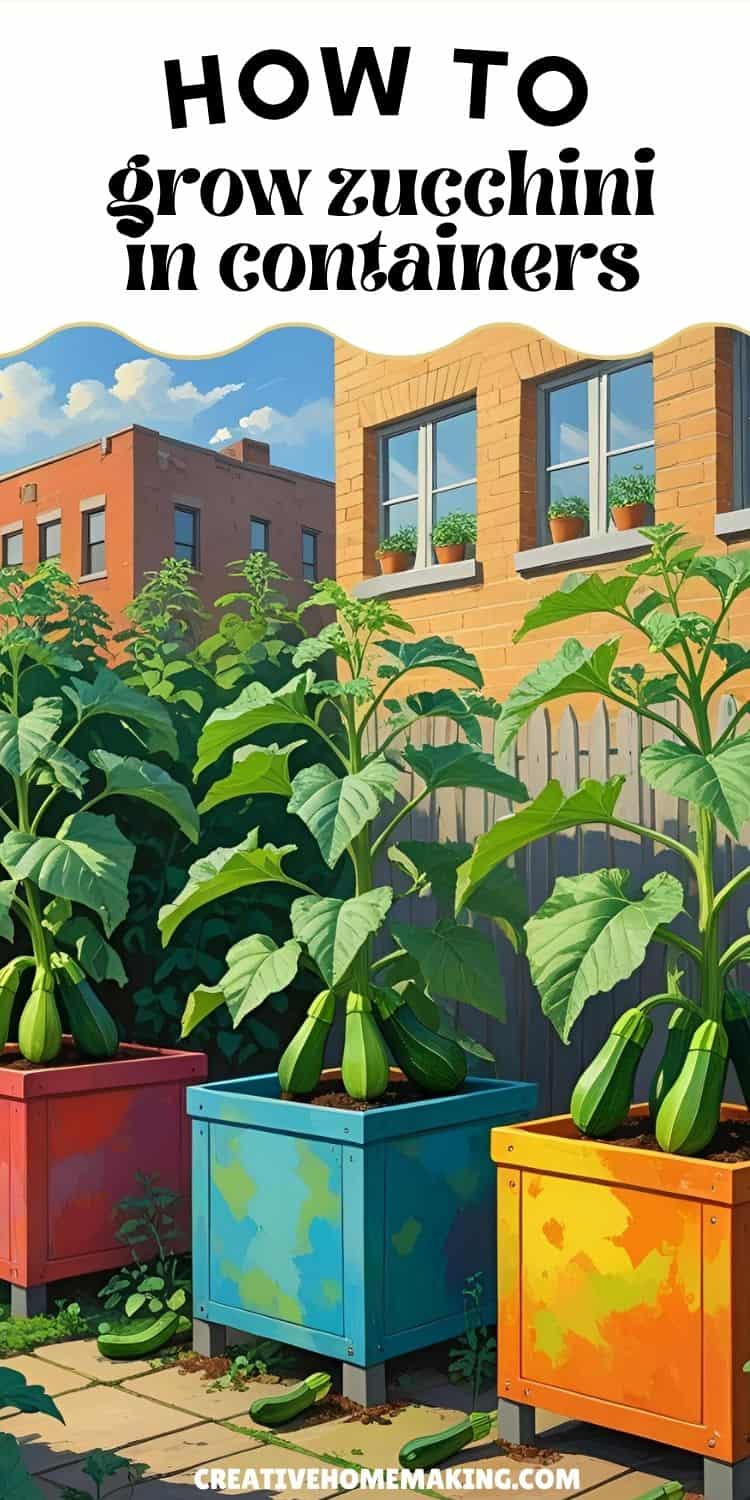 How to Grow Zucchini in Containers Easily at Home - Creative Homemaking