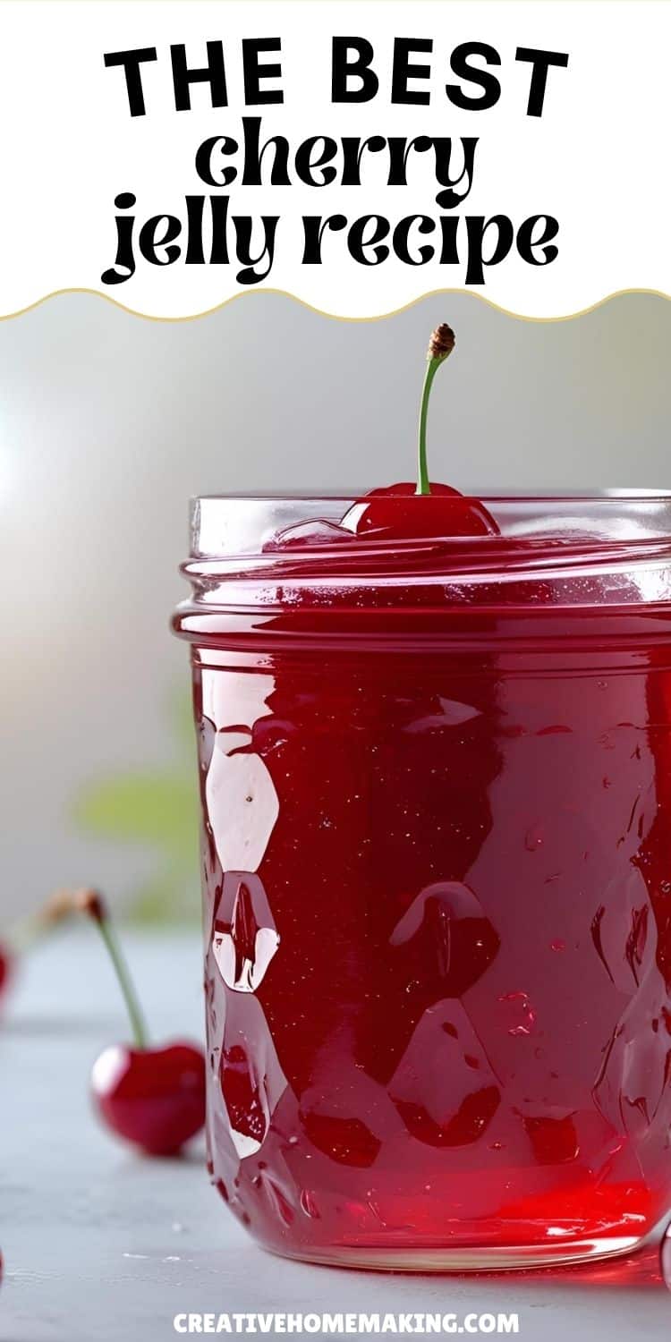 Easy Homemade Cherry Jelly Recipe for Canning - Creative Homemaking