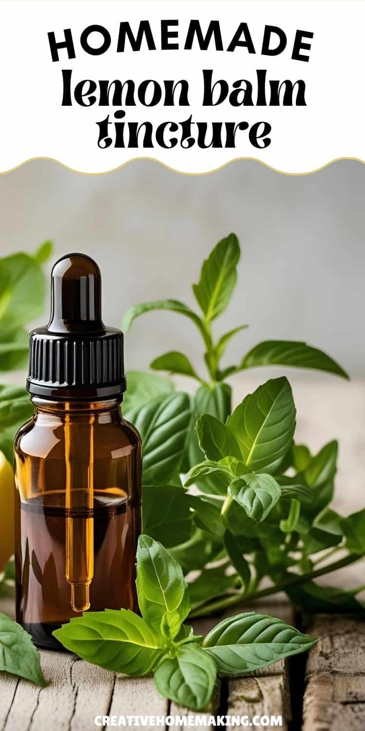 Homemade Lemon Balm Tincture Easy Steps for a Calming Herbal Remedy ...