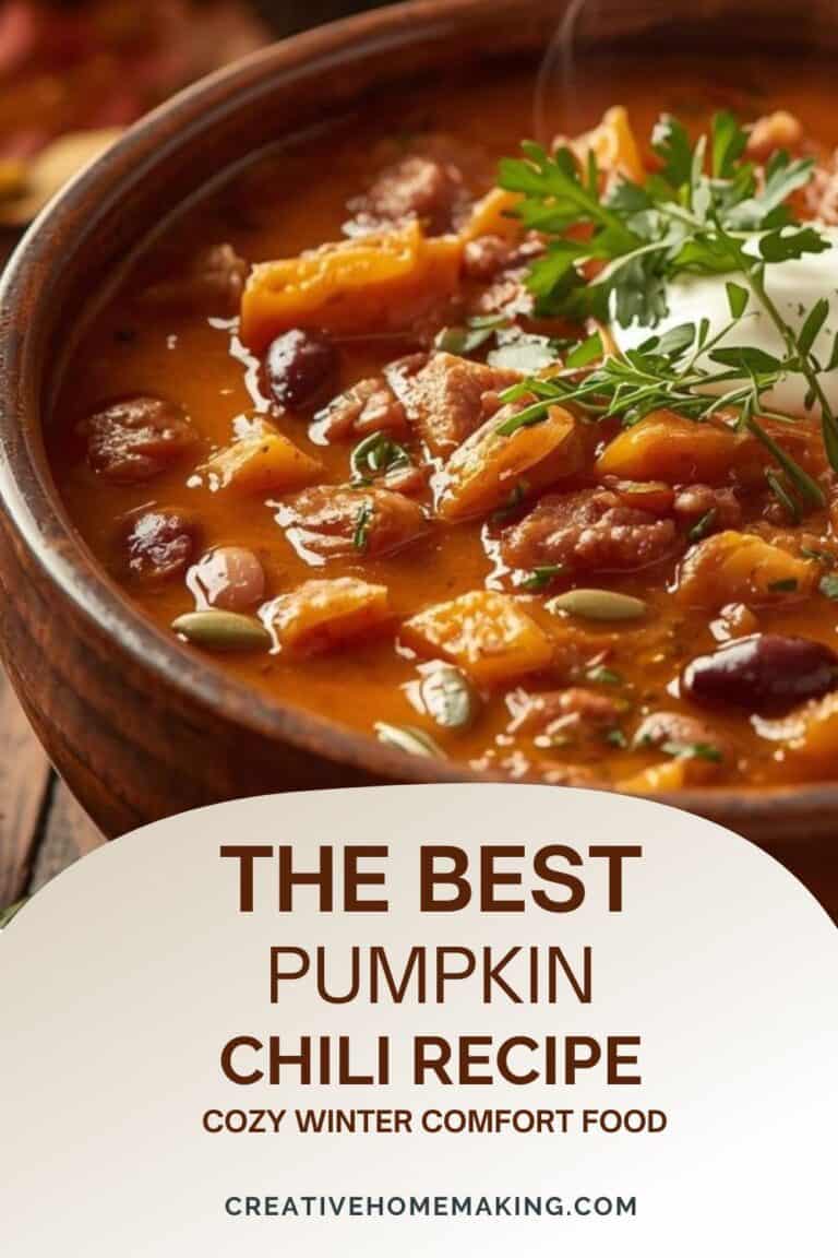 Cozy Fall Pumpkin Chili Recipe - Creative Homemaking