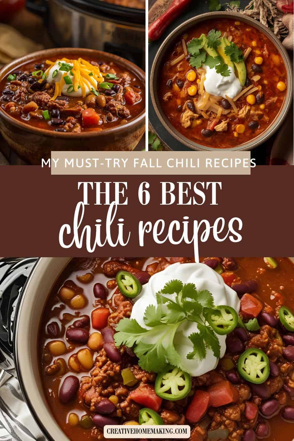 6 Cozy Chili Recipes for Fall Nights - Creative Homemaking