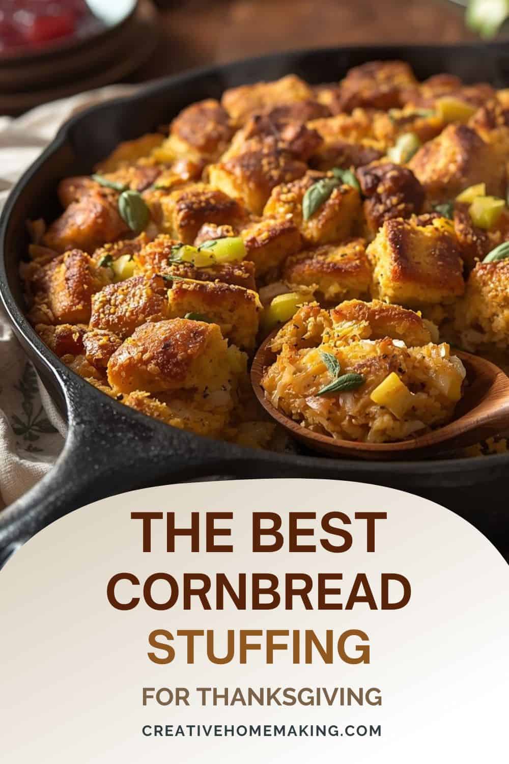Old-Fashioned Cornbread Stuffing Like Grandma Made - Creative Homemaking