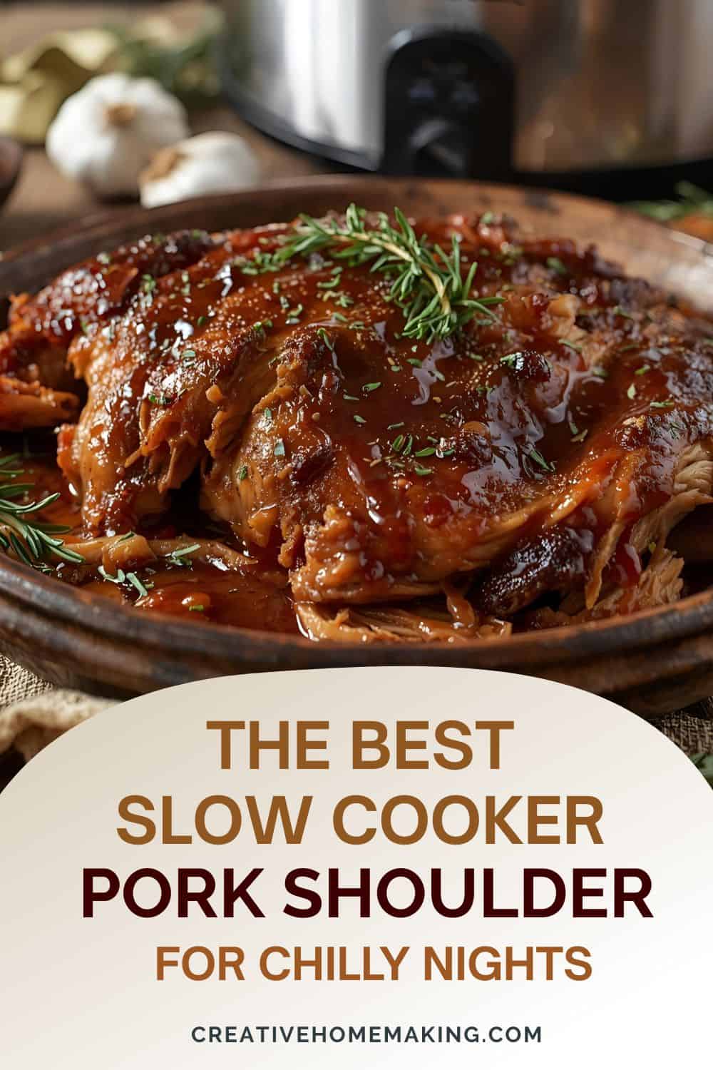 Tender Slow Cooker Pork Shoulder Recipe - Creative Homemaking