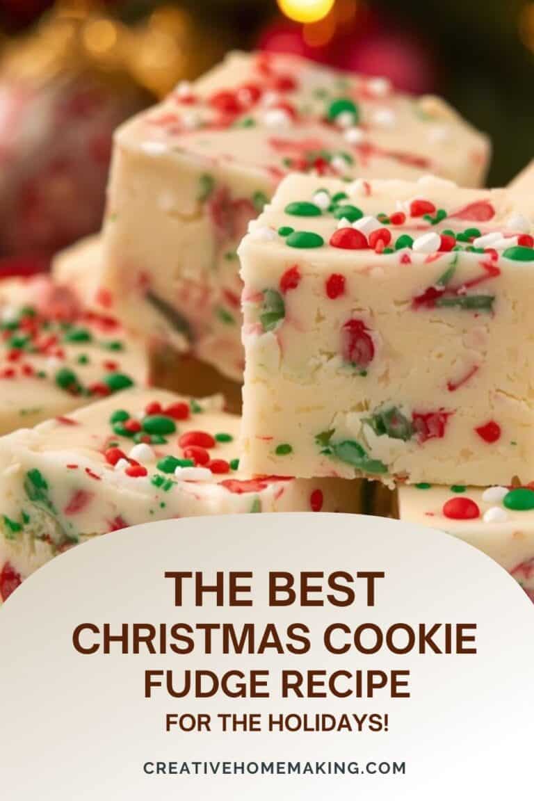 Easy Christmas Cookie Fudge Recipe for the Holidays - Creative Homemaking