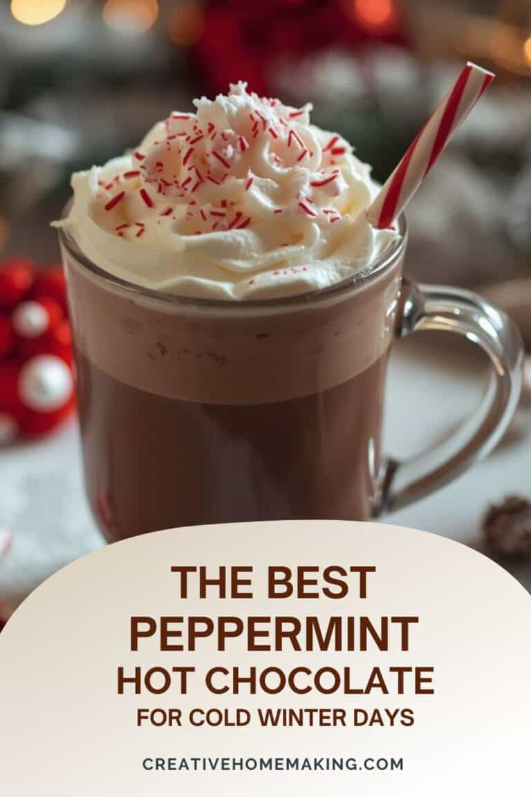 Creamy Peppermint Hot Chocolate Recipe - Creative Homemaking