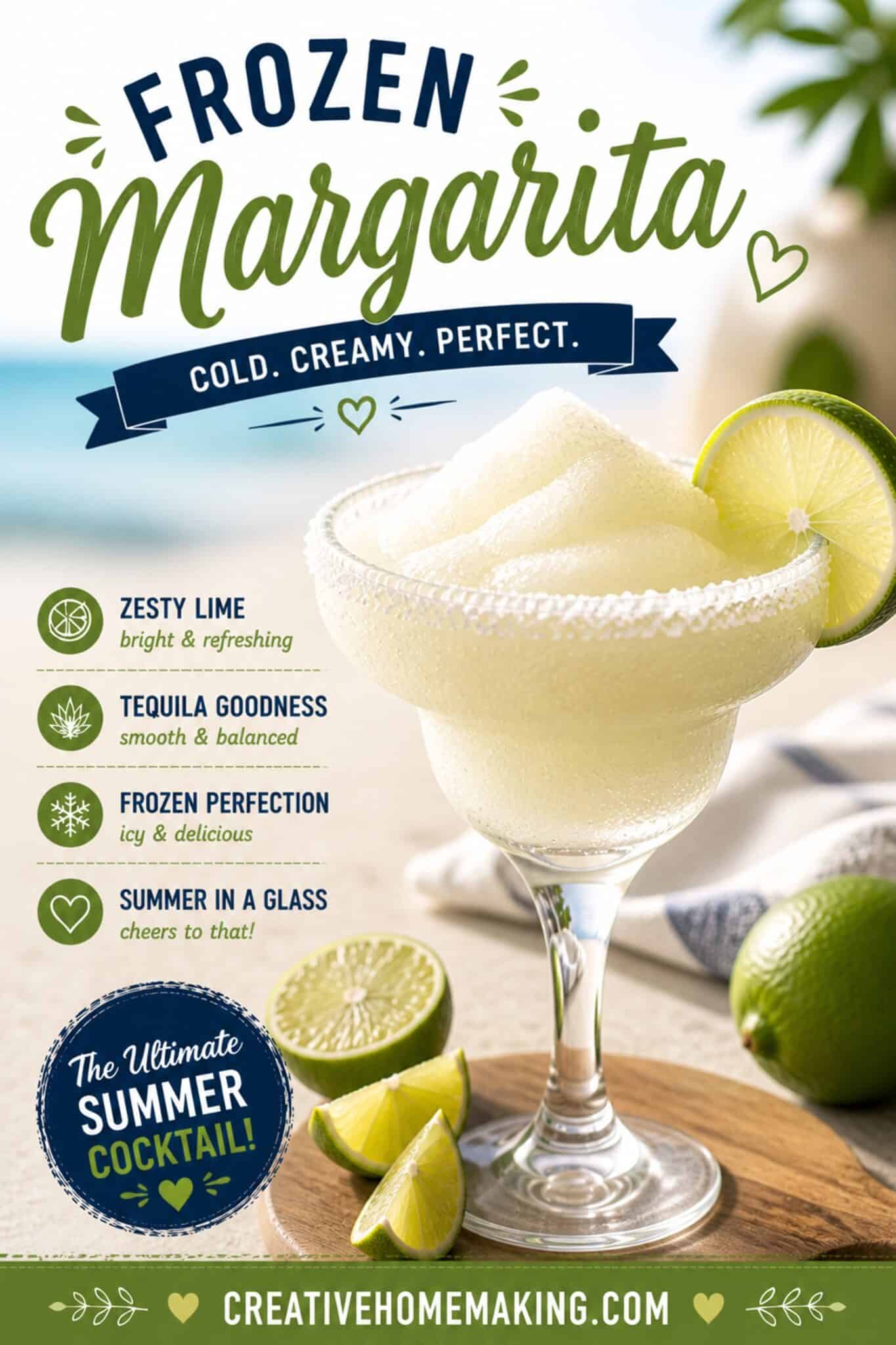 Frozen Margarita Recipe (Easy Blended Summer Cocktail) - Creative ...