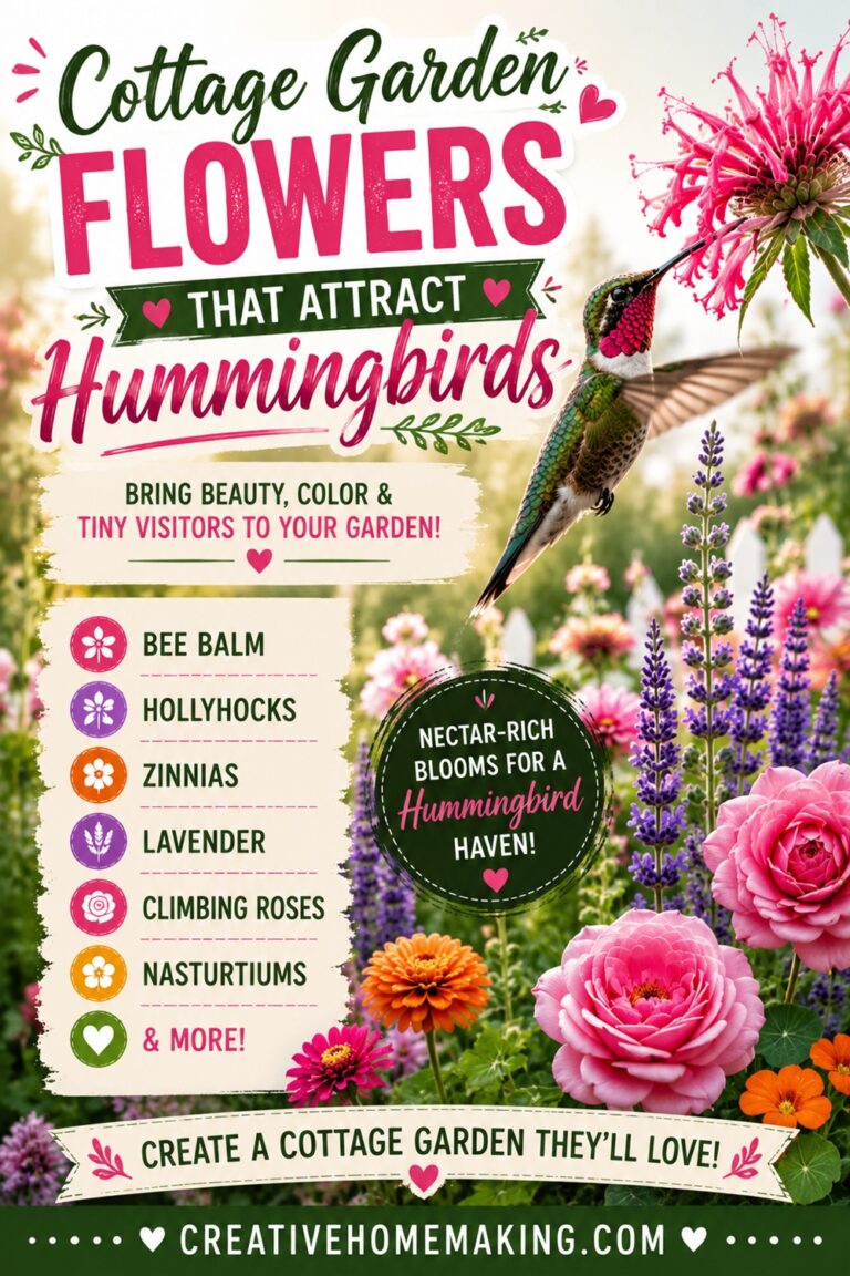 Cottage Garden Flowers That Attract Hummingbirds - Creative Homemaking