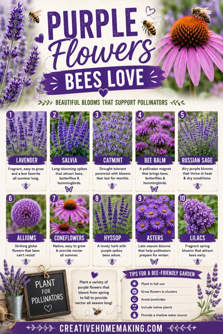 Purple Flowers Bees Love: The Best Pollinator-Friendly Blooms for Your ...