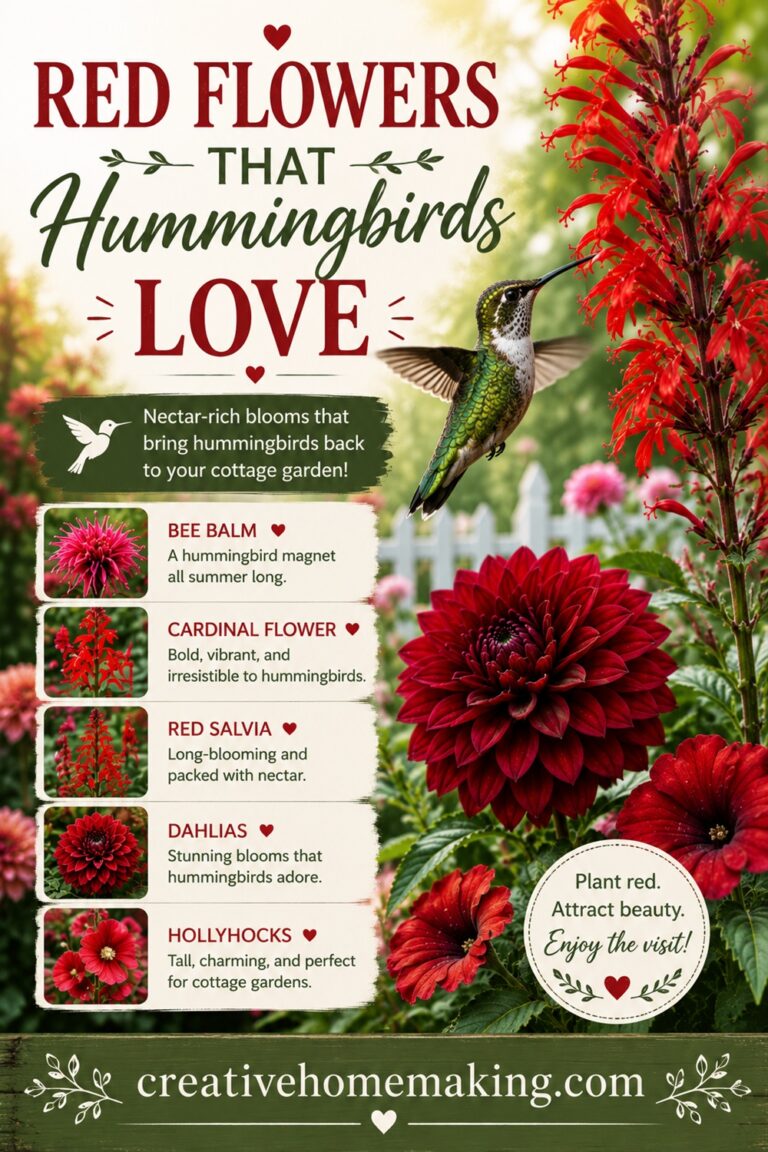 Plant These Red Flowers to Attract More Hummingbirds - Creative Homemaking