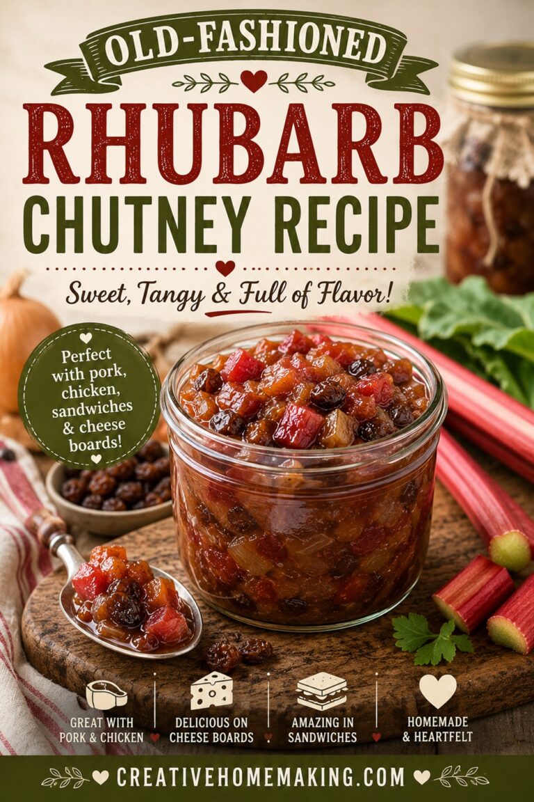 Old-Fashioned Rhubarb Chutney Recipe - Creative Homemaking