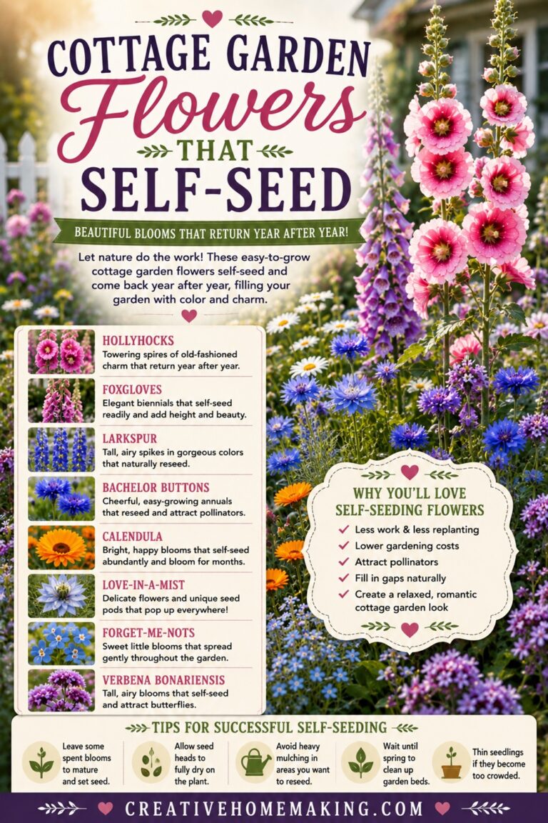 Cottage Garden Flowers That Self-Seed and Return Every Year - Creative ...